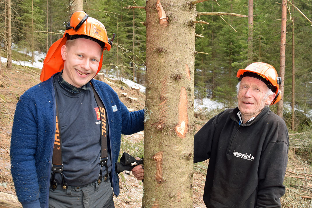 - Jeg har gleden av å være med Sindre i skogen - FramTre